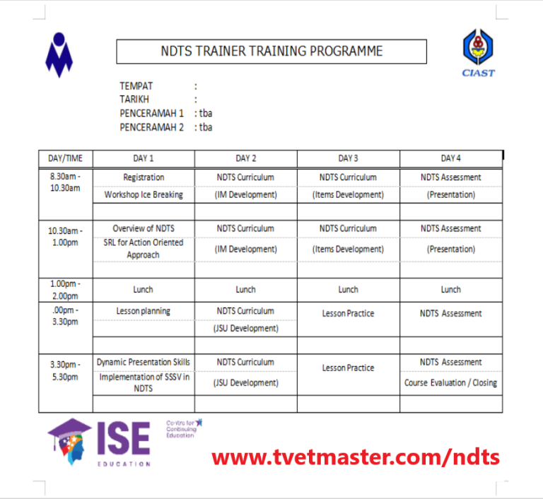 NDTS (Sistem Latihan Dual Nasional) - Industry oriented training